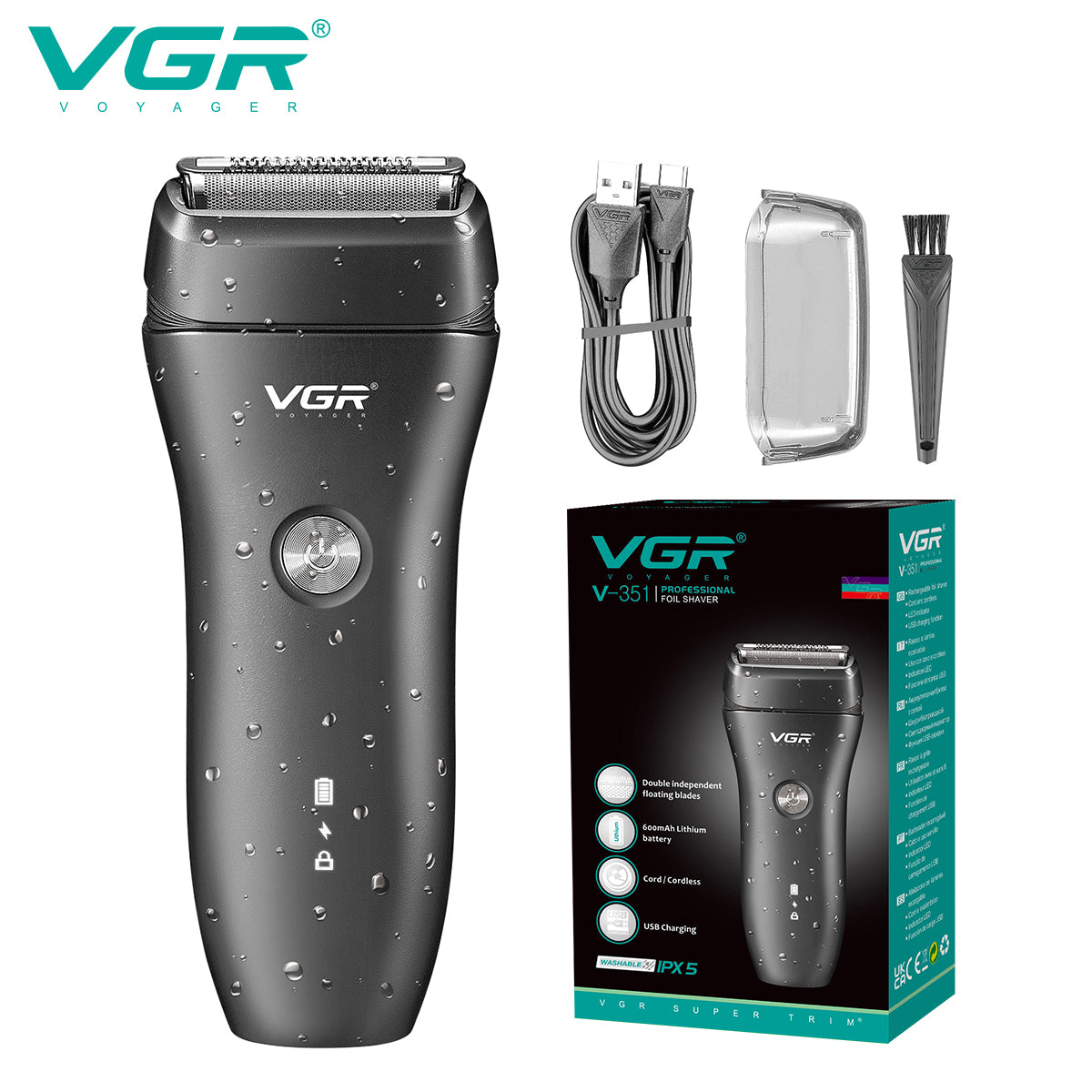 VGR V-351 Foil Shaver For Men – VGR Official Egypt
