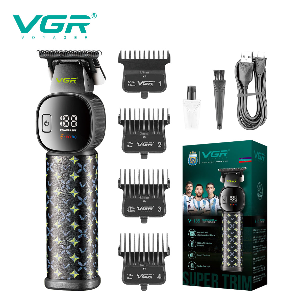 VGR V-185 professional hair trimmer – VGR Official Egypt