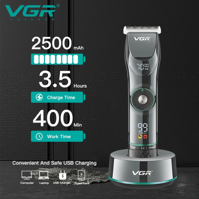 VGR V-256 Professional Hair Clipper for Men – VGR Official Egypt