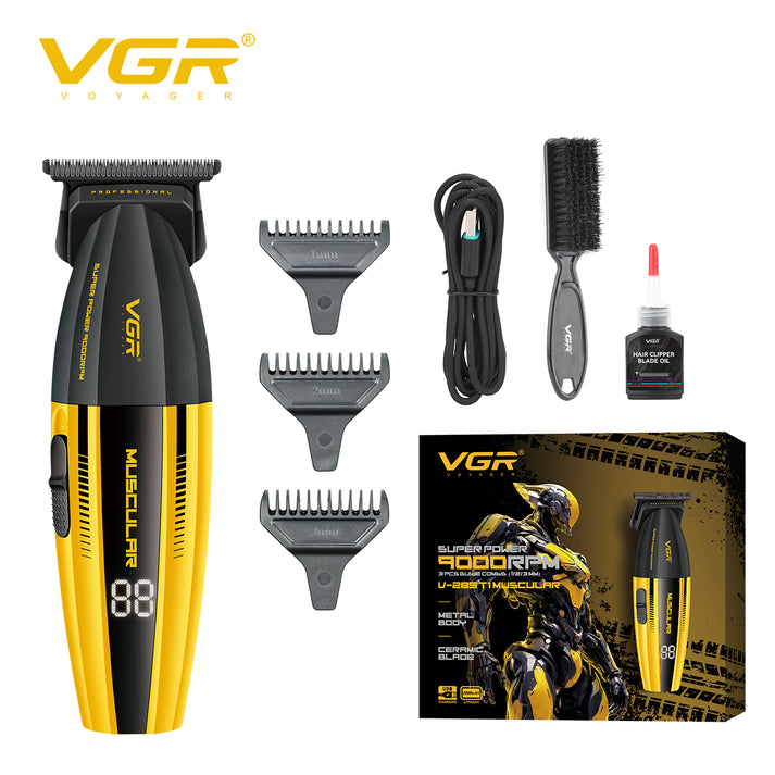 VGR V-285T1 Professional Trimmer Muscular Series 9000RPM Full Metal Bo ...