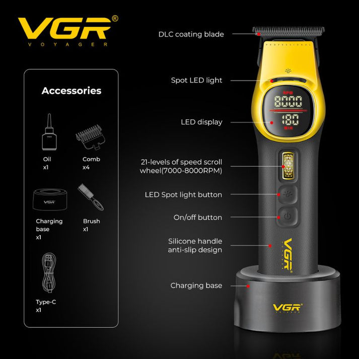 VGR V-885T Professional Hair Trimmer 8000RPM – VGR Official Egypt