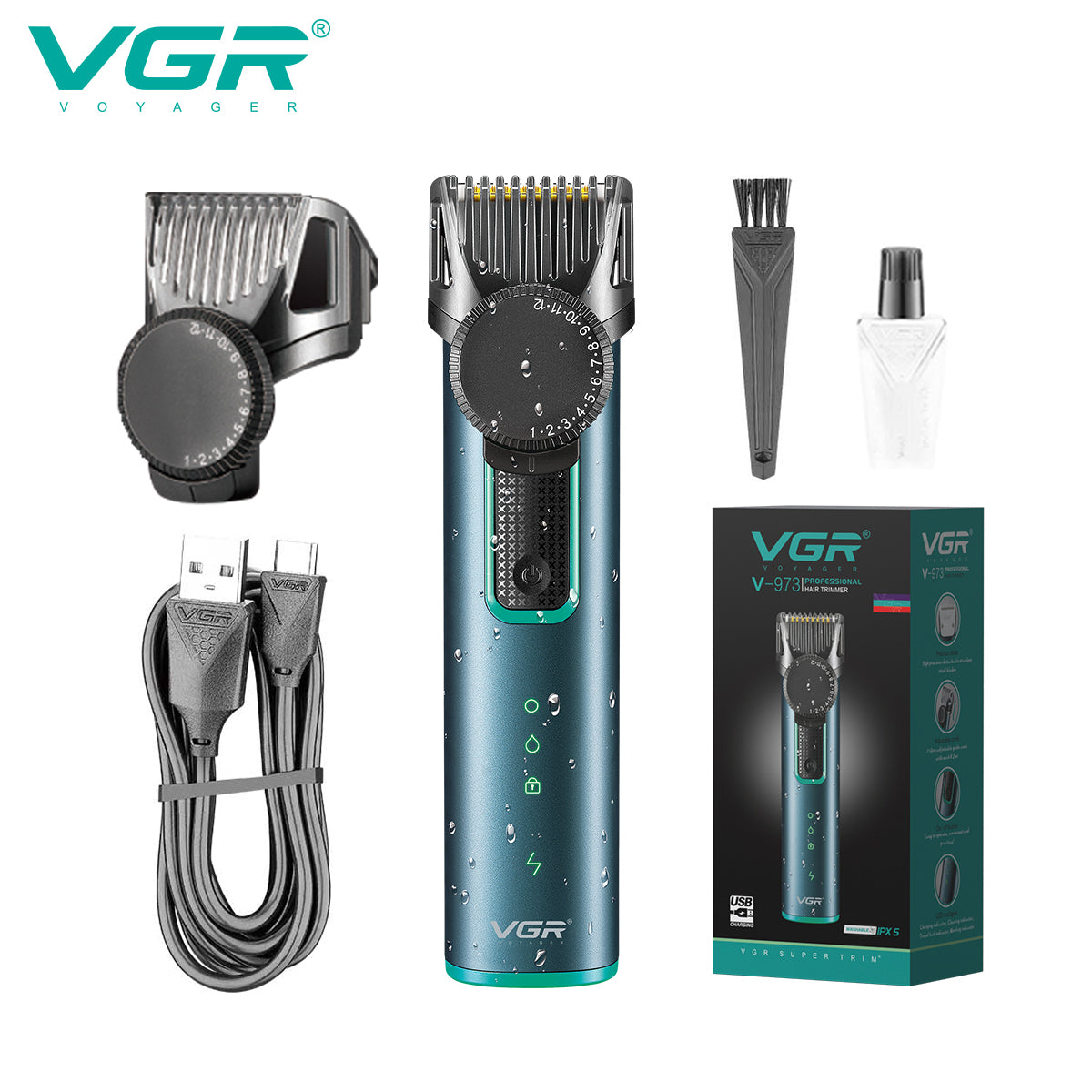 VGR V-973 Professional Hair Trimmer – VGR Official Egypt